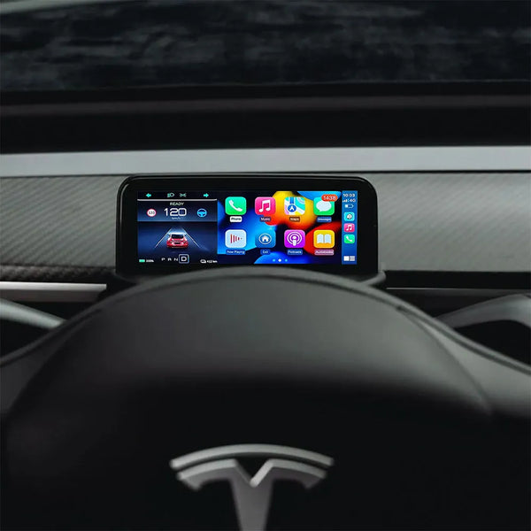 Tesla Model 3 Model Y - 4.6" Touchscreen Mini Monitor Smart Dashboard ...