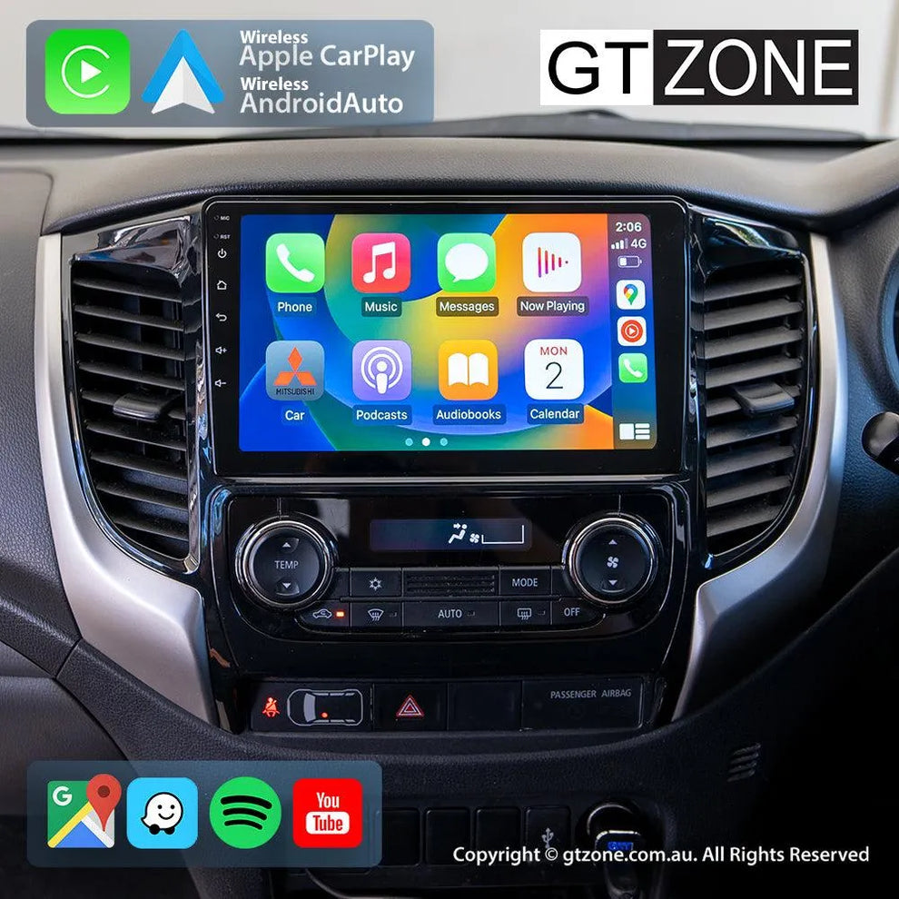 Mitsubishi Triton Auto-AC Head Unit 9 Inch Upgrade Kit (2016-2018 ...