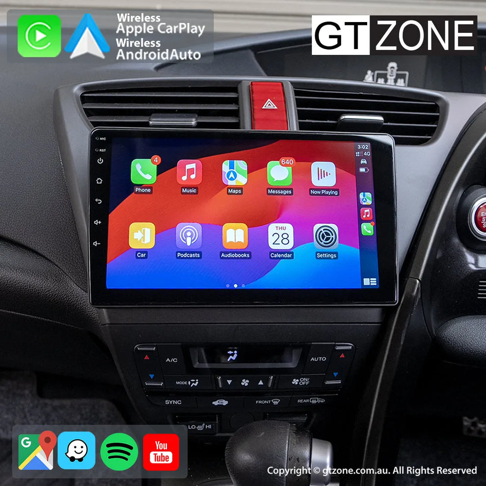 Honda Civic Hatchback 2012-2015 Carplay Head Unit 9 Inch Upgrade Kit ...